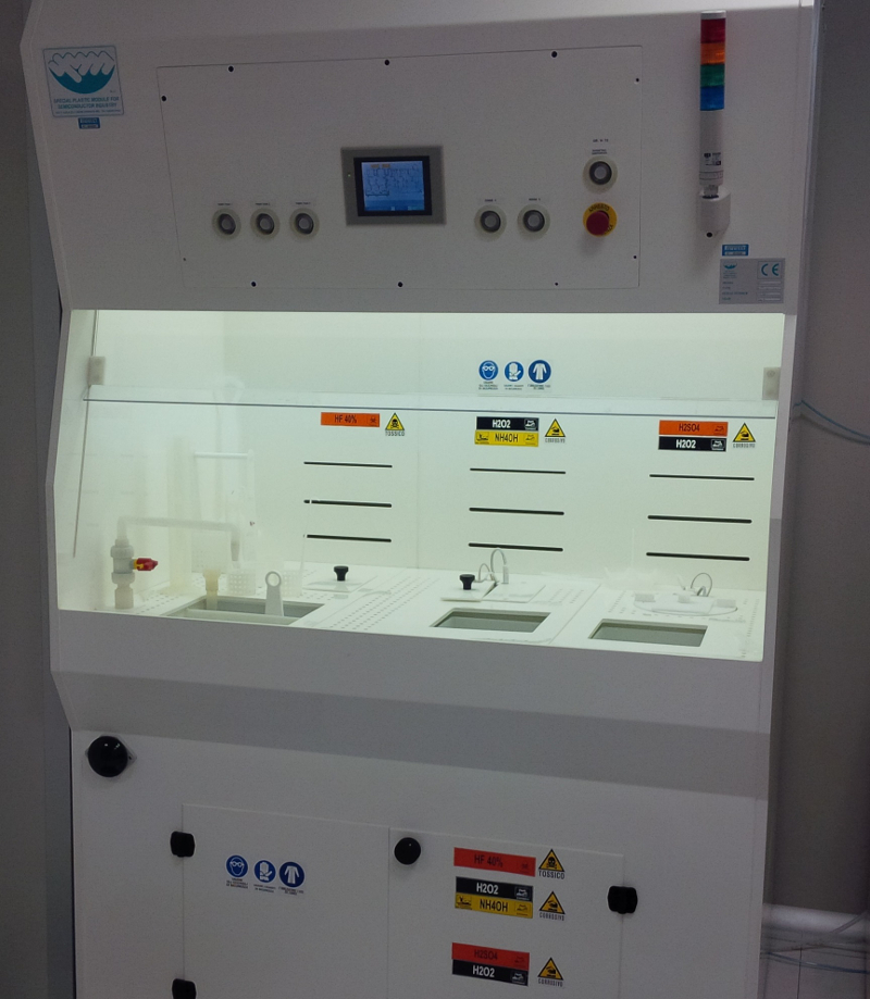 Wet Bench Single Wafers Etching – SPM - PoliFab - Politecnico di Milano